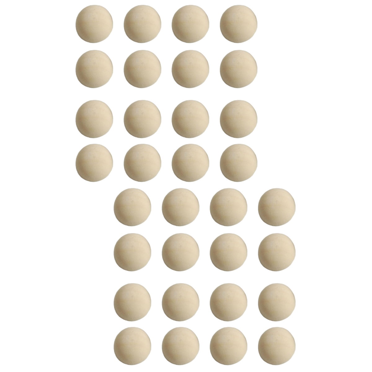 2 Count Split Wood Ball Mini Hemisphere Toy Balls Soft for Kids Child ...