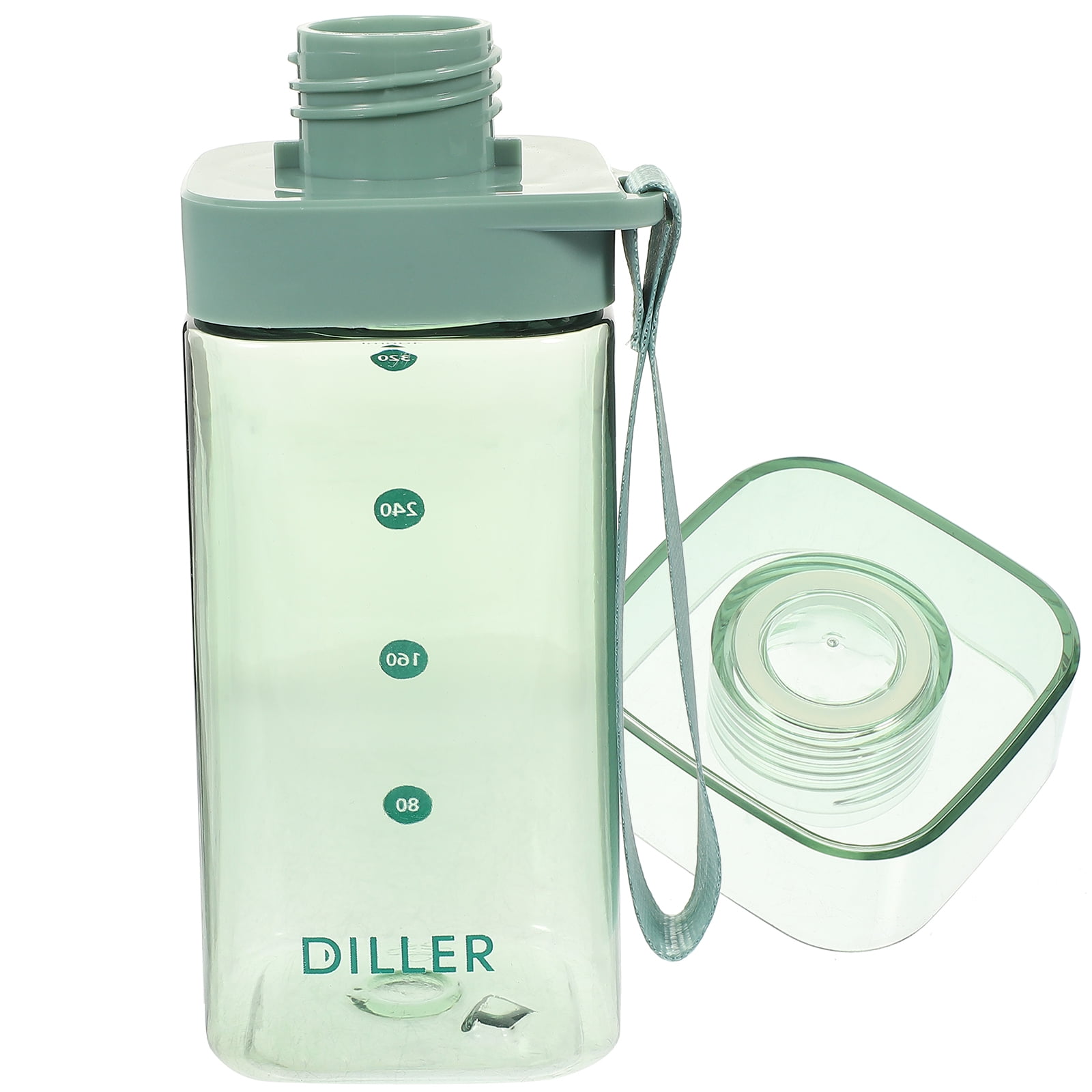 2 Count Sports Cup Water Glasses Bottle Multi-function Drink Fitness ...