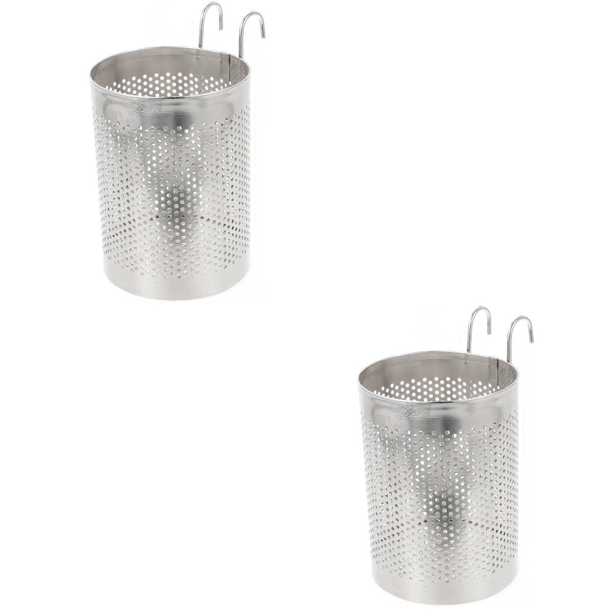 2 Count Stainless Steel Chopstick Holder Drying Spoon Container Kitchen ...