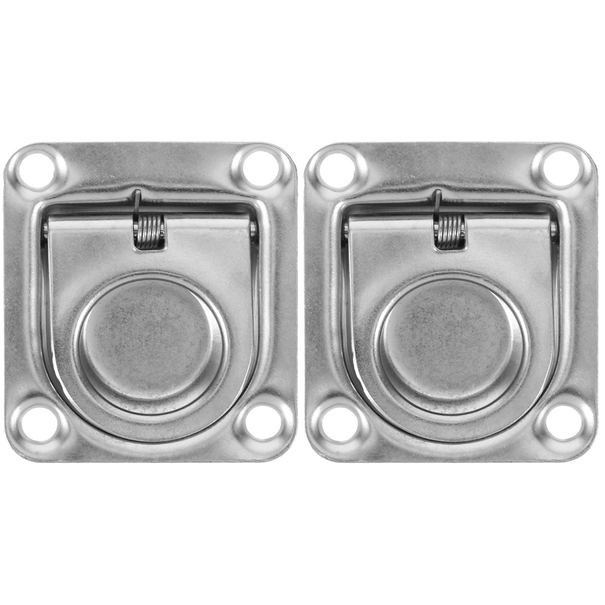 2 Count Stainless Steel Pull Ring Kitchen Cabinet Handles Professional ...