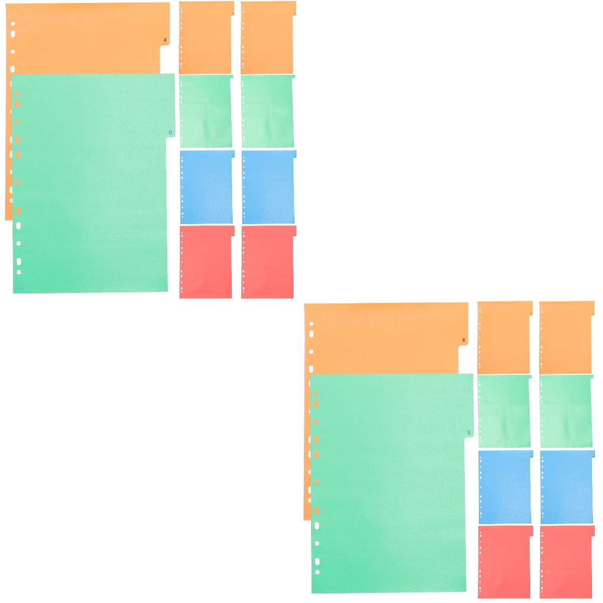 2 Count Sticky Tabs Lined Marker Divider The Notebook Colored Paper ...