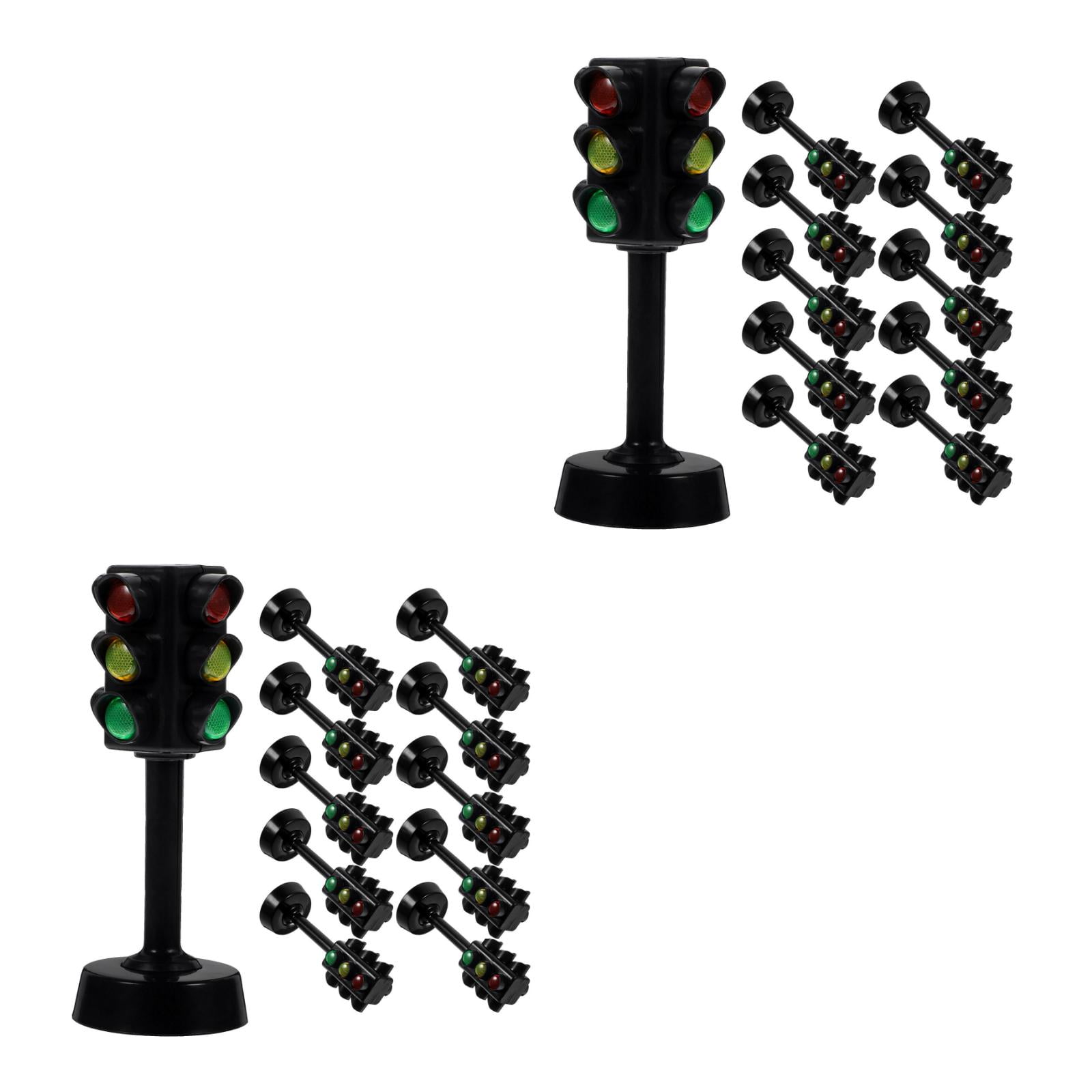 2 Count Stop Light Signal Wand Traffic Model Safety Awareness Toy ...