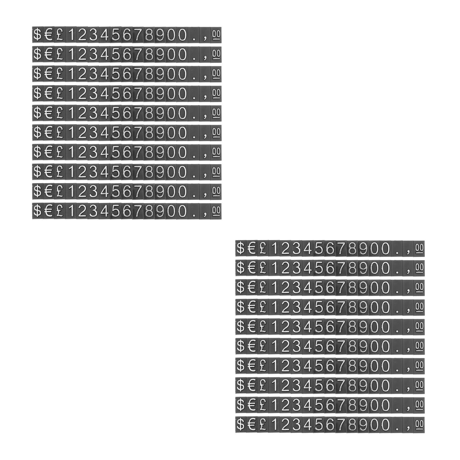 2 Count Supermarket Shopping Label Price Tag Number Display Tags ...