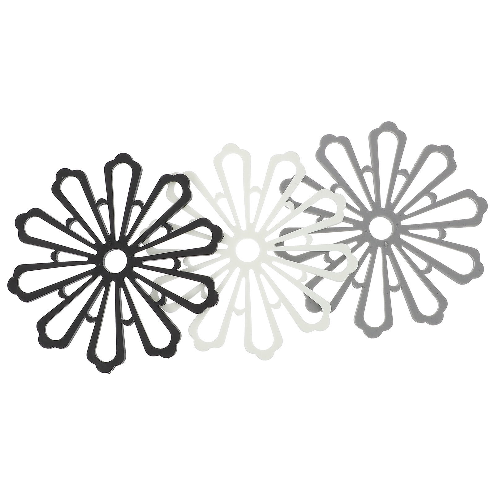 2 Count Tables Flower-shaped Soft Rubber Pot Holder Mat Coffee Mug Mats ...