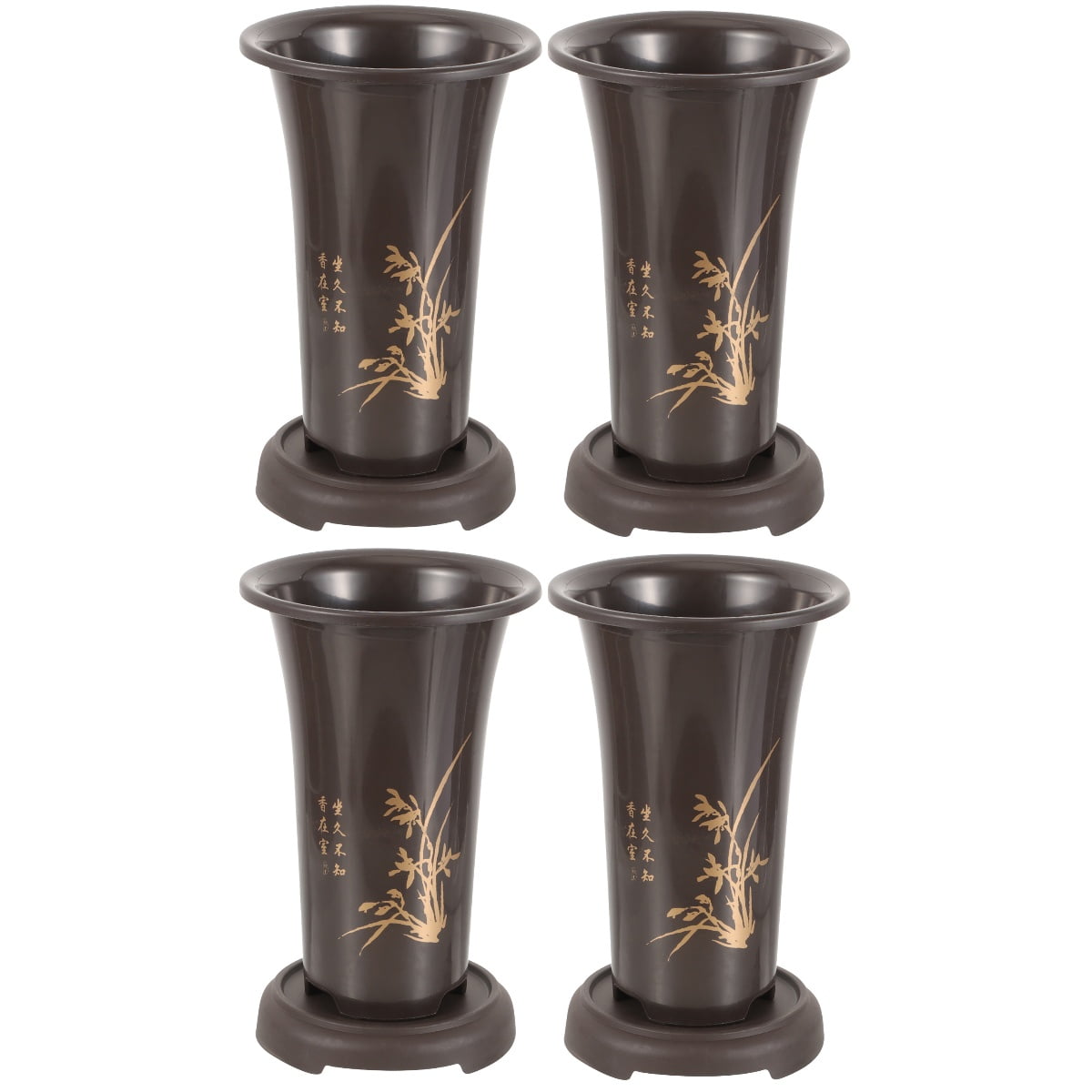 2 Count Tall Slim Tree Plant Pots Succulent Orchid Flower Planter ...