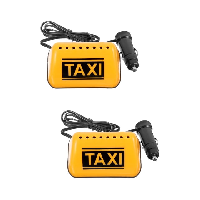 2 Count Taxi Roof Light Car Mounted Sign Bar with Magnetic Base ...