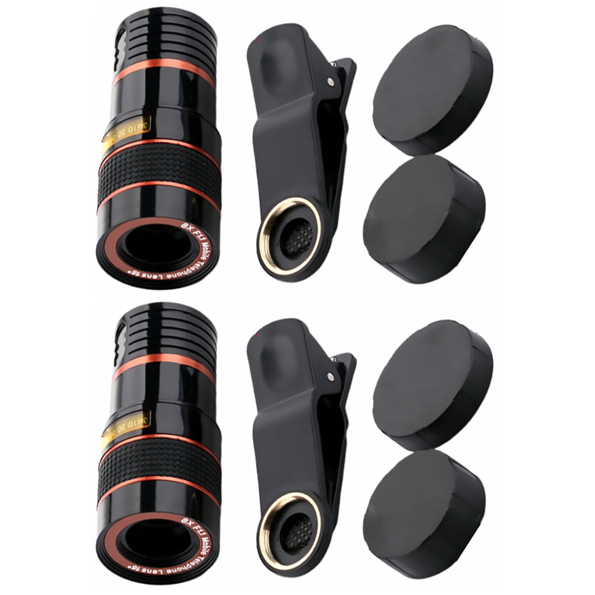 2 Count Telephoto Camera Lens Clip for Mobile Phone Universal - Walmart.com