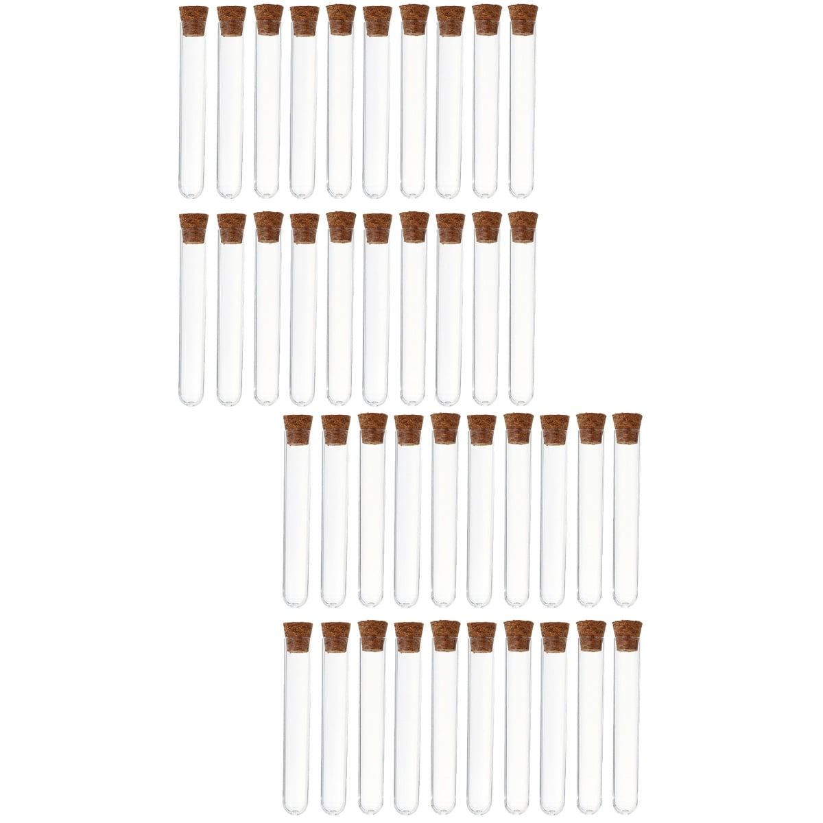 2 Count Test Tubes with Cork Clear Spices Empty Lip Gloss Shot for Lid ...