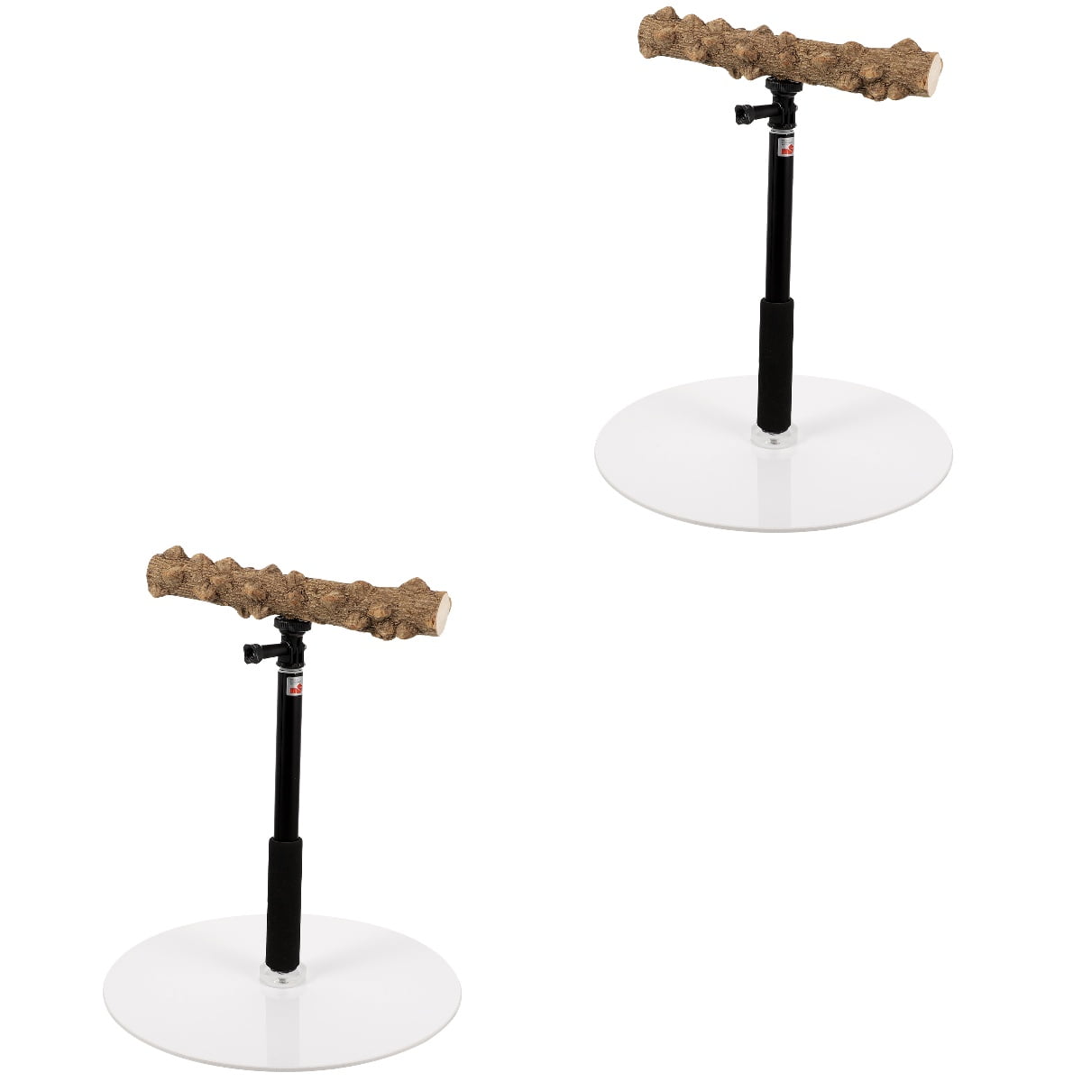 2 Count The Birdcage Heavy Duty Feeder Pole Parrot Perch Adjustable ...