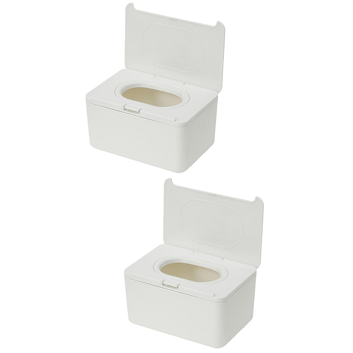 2 Count The Kitchen Removable Desktop Tissue Box Container White ...