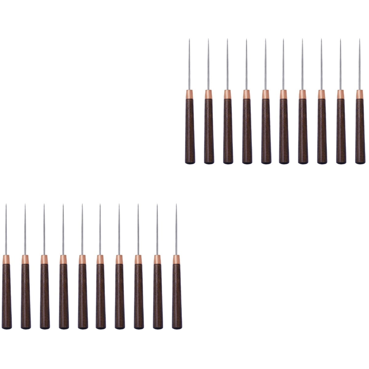 2 Count Thread Portable Wooden Handle Awl Hole-punching Tool 16.50X1 ...