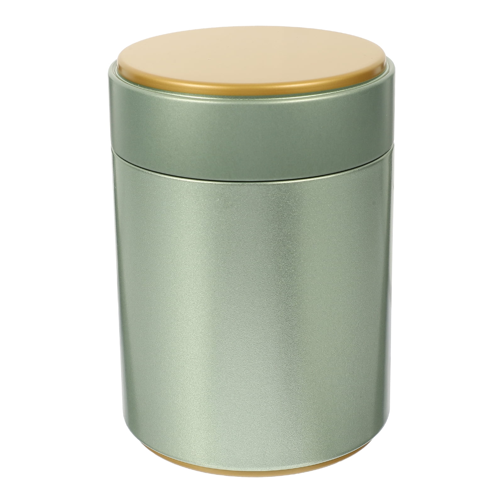 2 Count Tinplate Tea Can Multipurpose Storage Jar Airtight Lid ...
