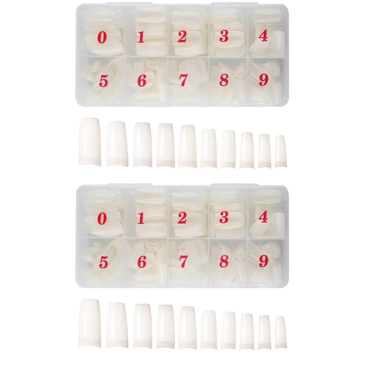 2 Count Tips DIY Fake Nails Manicure Press on Nails 17.5X9.5CM ...