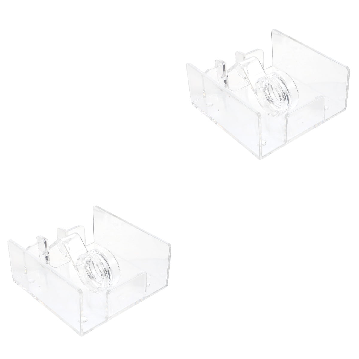 2 Count Tissue Box Napkin Holder Lunch Bracket Paper Acrylic - Walmart.com