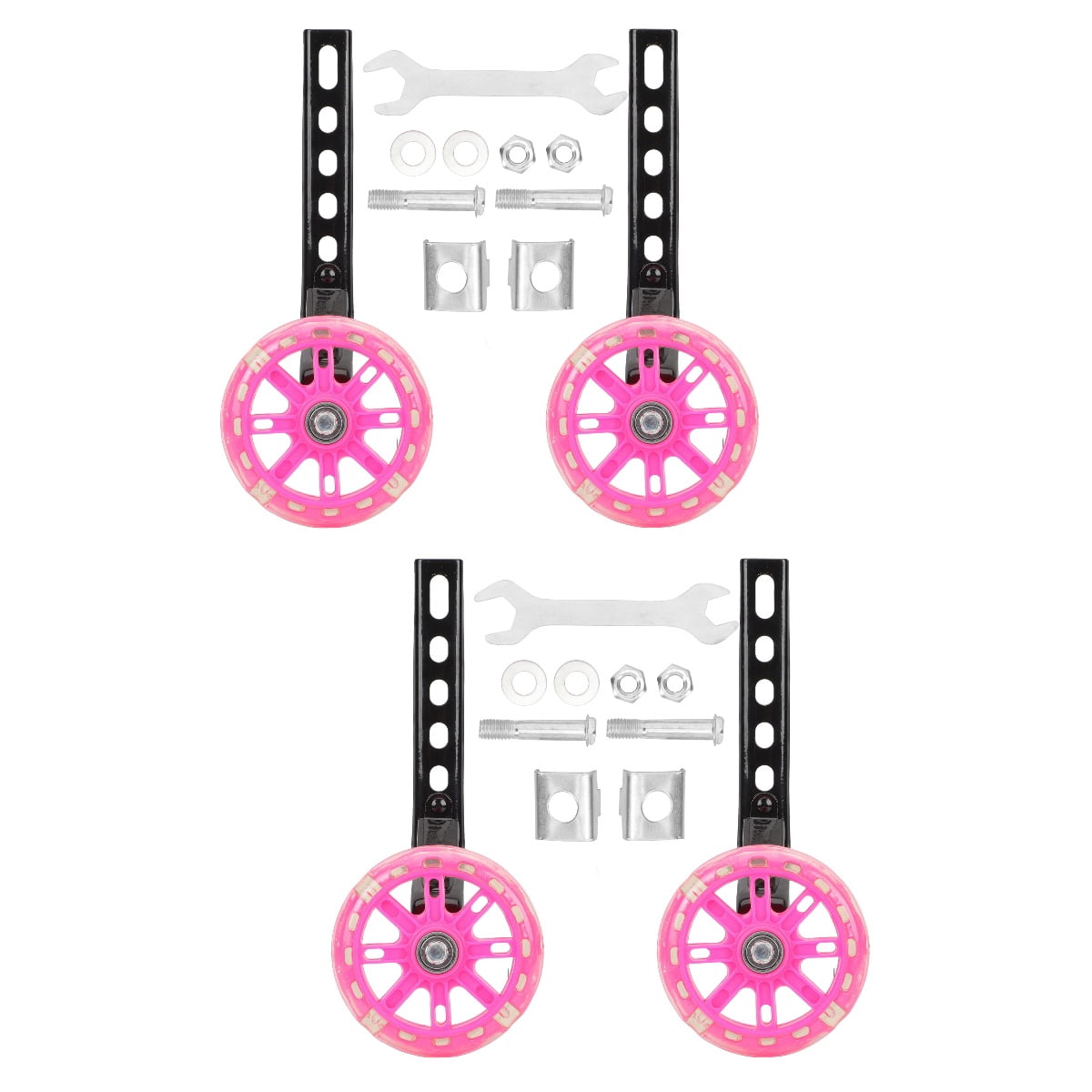 2 Count Training Wheels for Kids Bike Bicycle Glowing Children ...