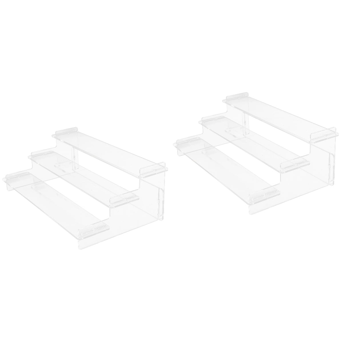 2 Count Transparent Ladder Display Rack Perfume Stand Organizer ...