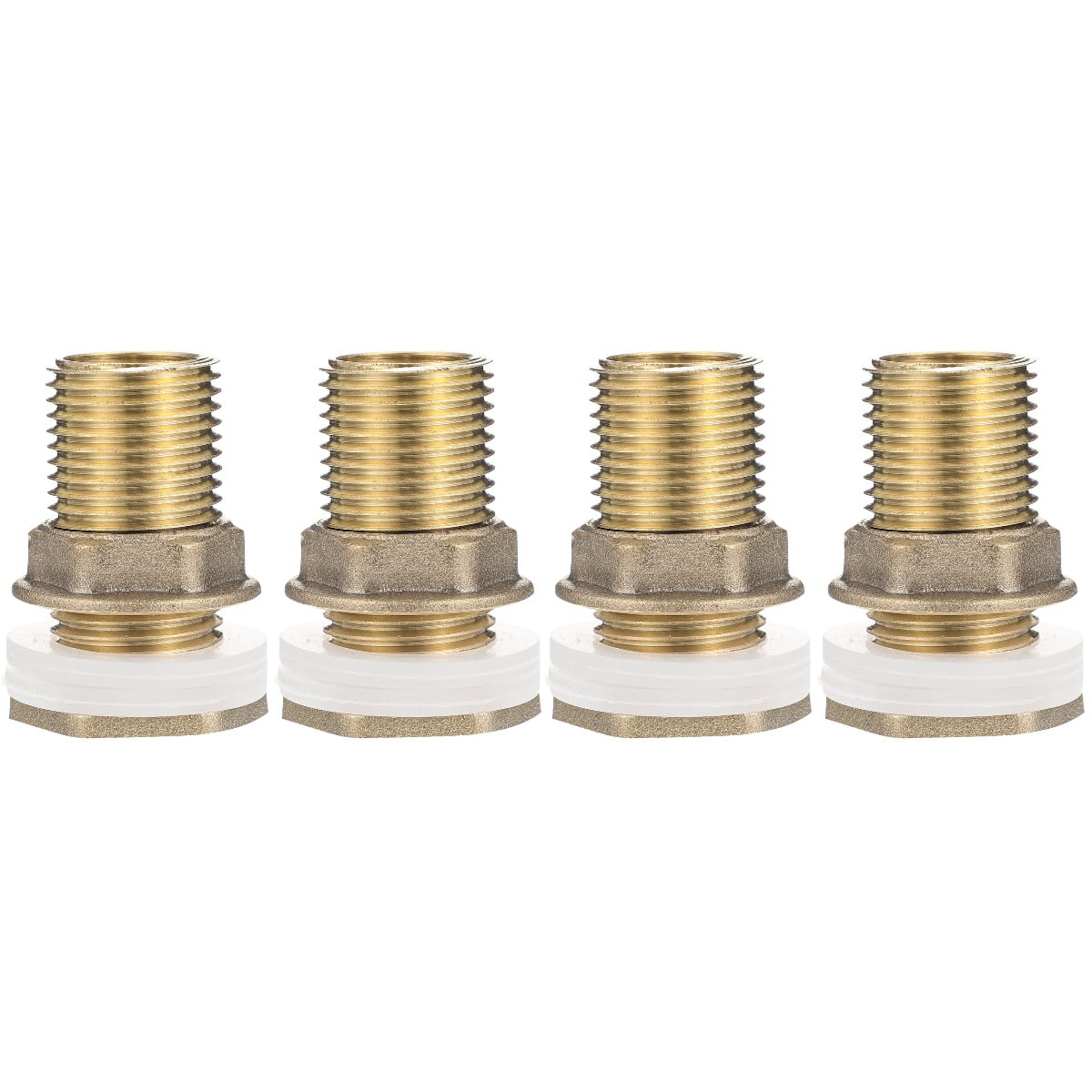 2 Count Valve Brass Bulkhead Connector Water Tank Connectors - Walmart.com