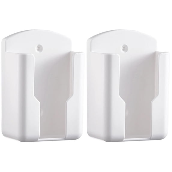 2 Pack White Wall Storage Boxes for Nightstand Remote and Cell Phone ...