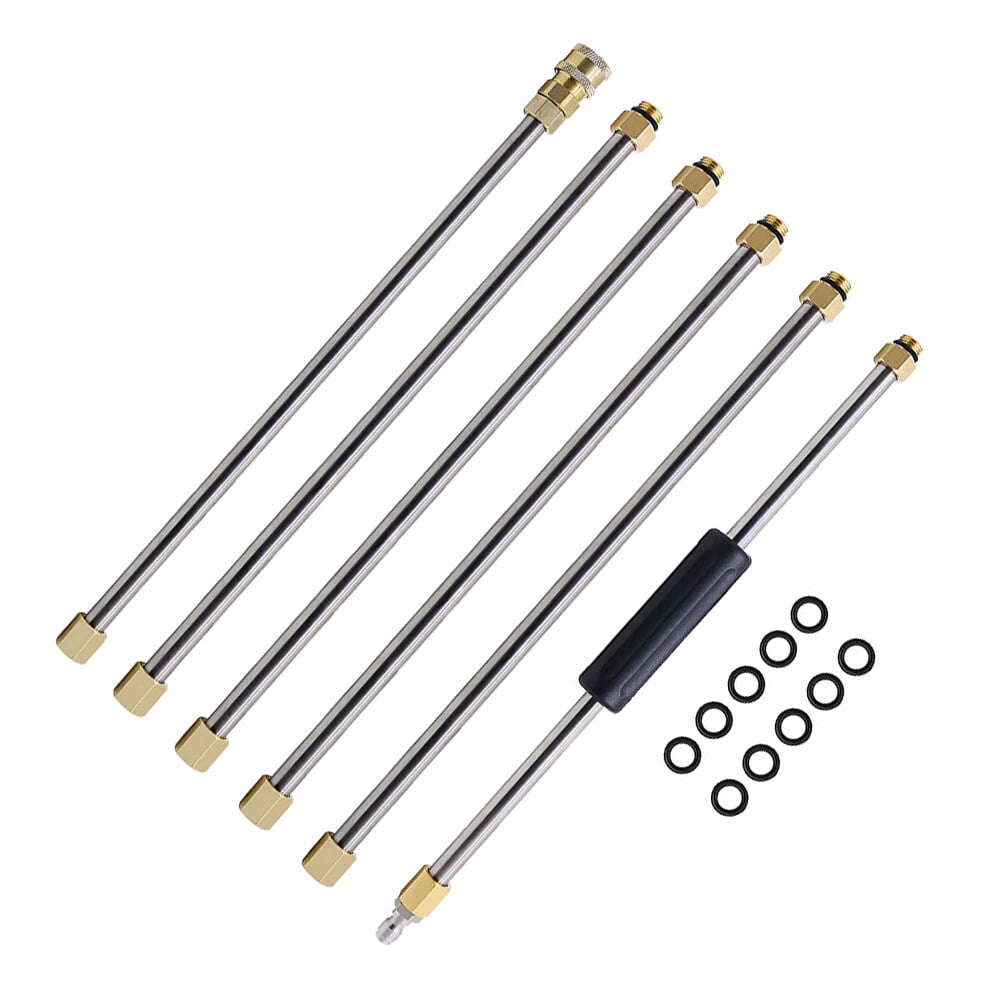 2 Count Washer Gutter Rod Pump Mop with Handle Car Brush Dryer Vent ...