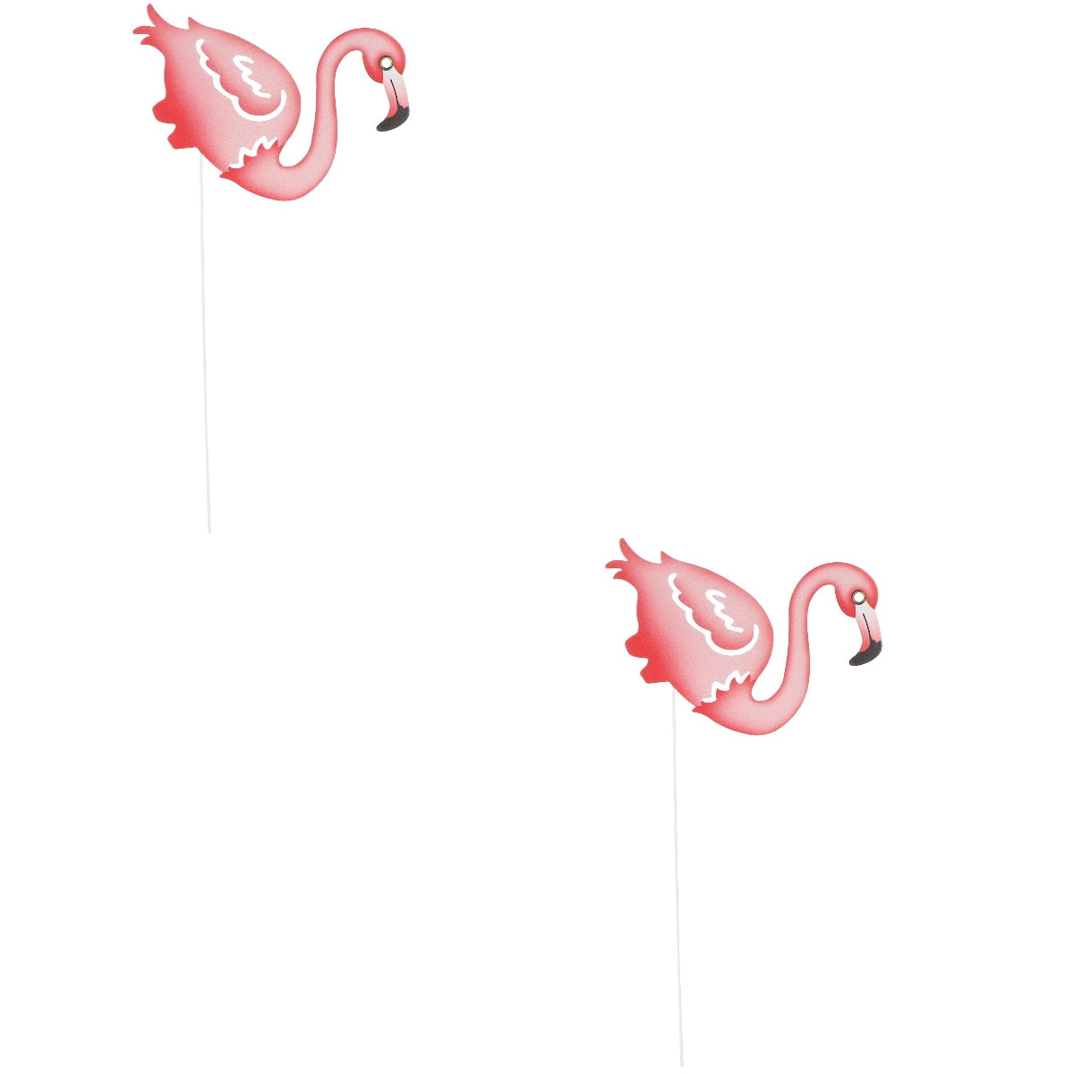 2 Count Water Feature Pump Iron Flamingo Garden Decorations Modern ...