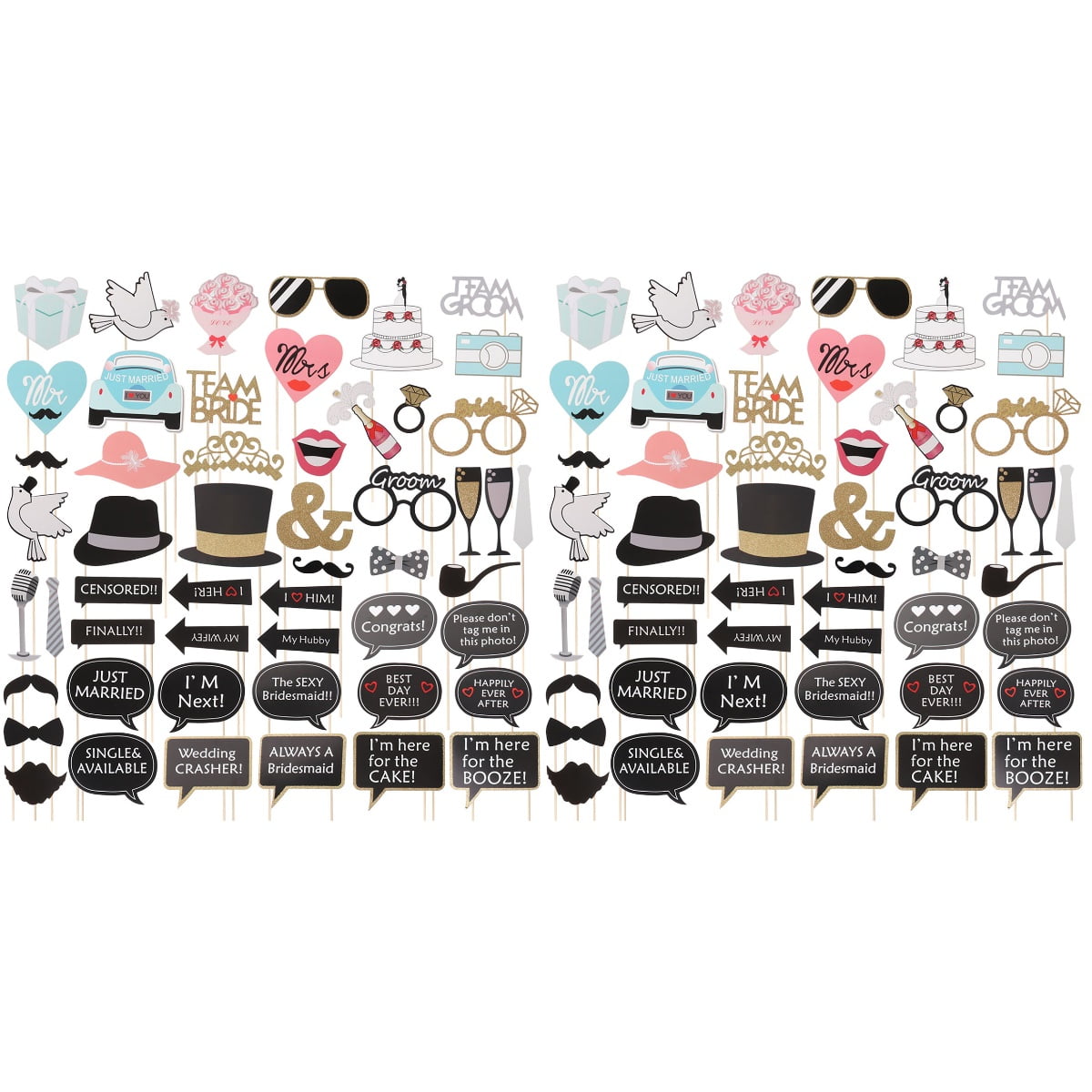 Hytrove Creative Posing Props Graduation Parties Supplies 106Pcs ...