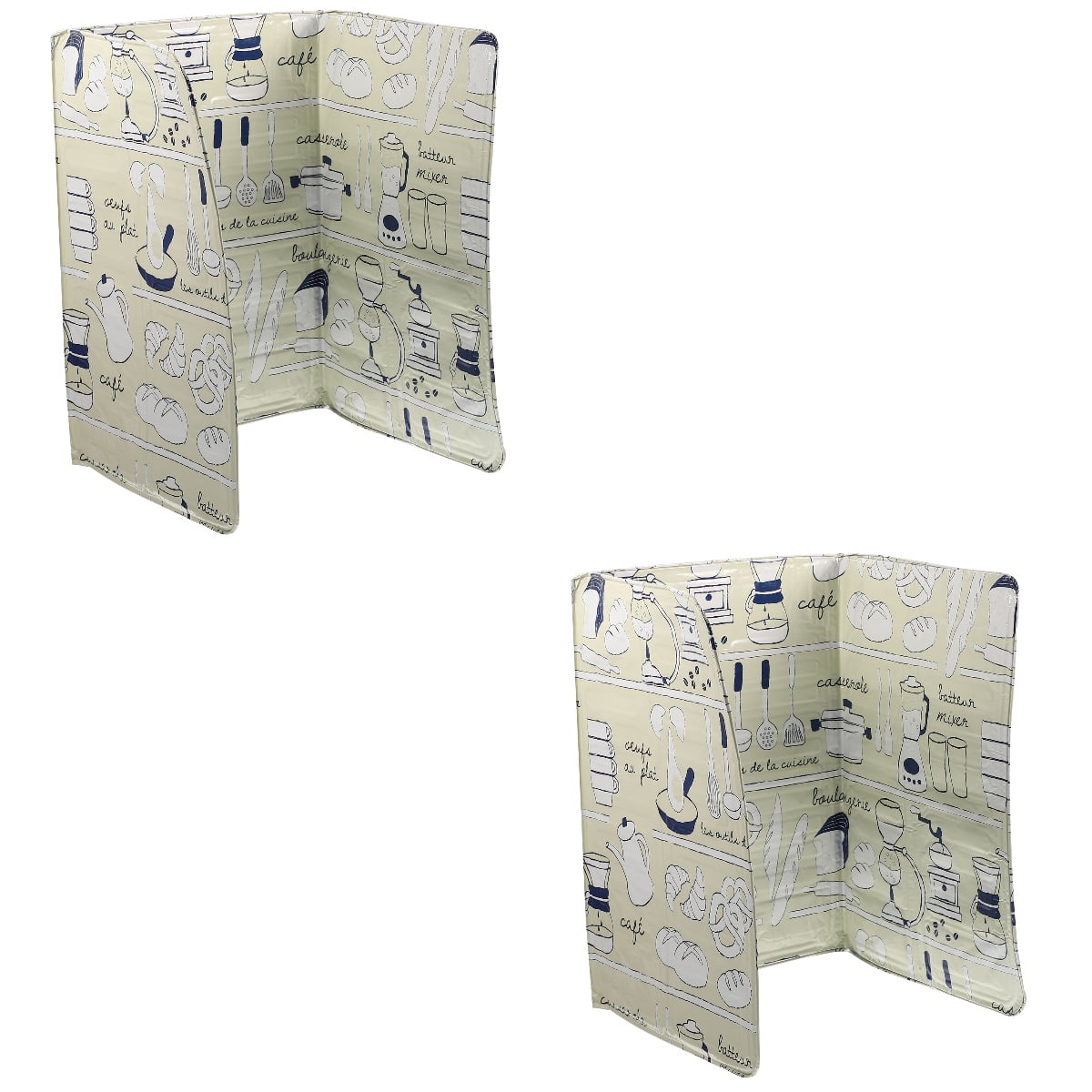 2 Count White Grease Proof Boards Oil Baffle Kitchen Office - Walmart.com