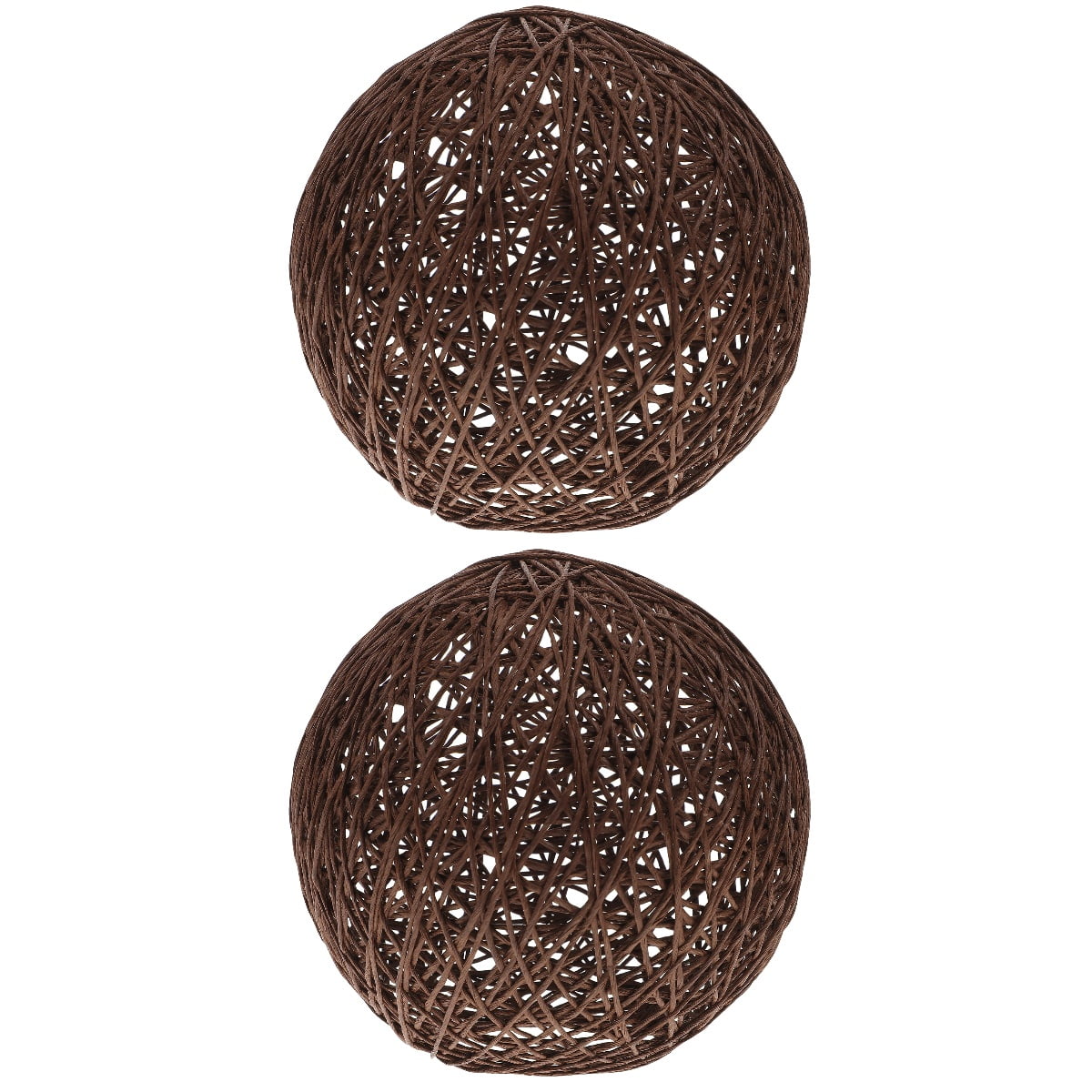 2 Count Wicker Round Light Shade Chandelier Floor Lamp Multipurpose ...