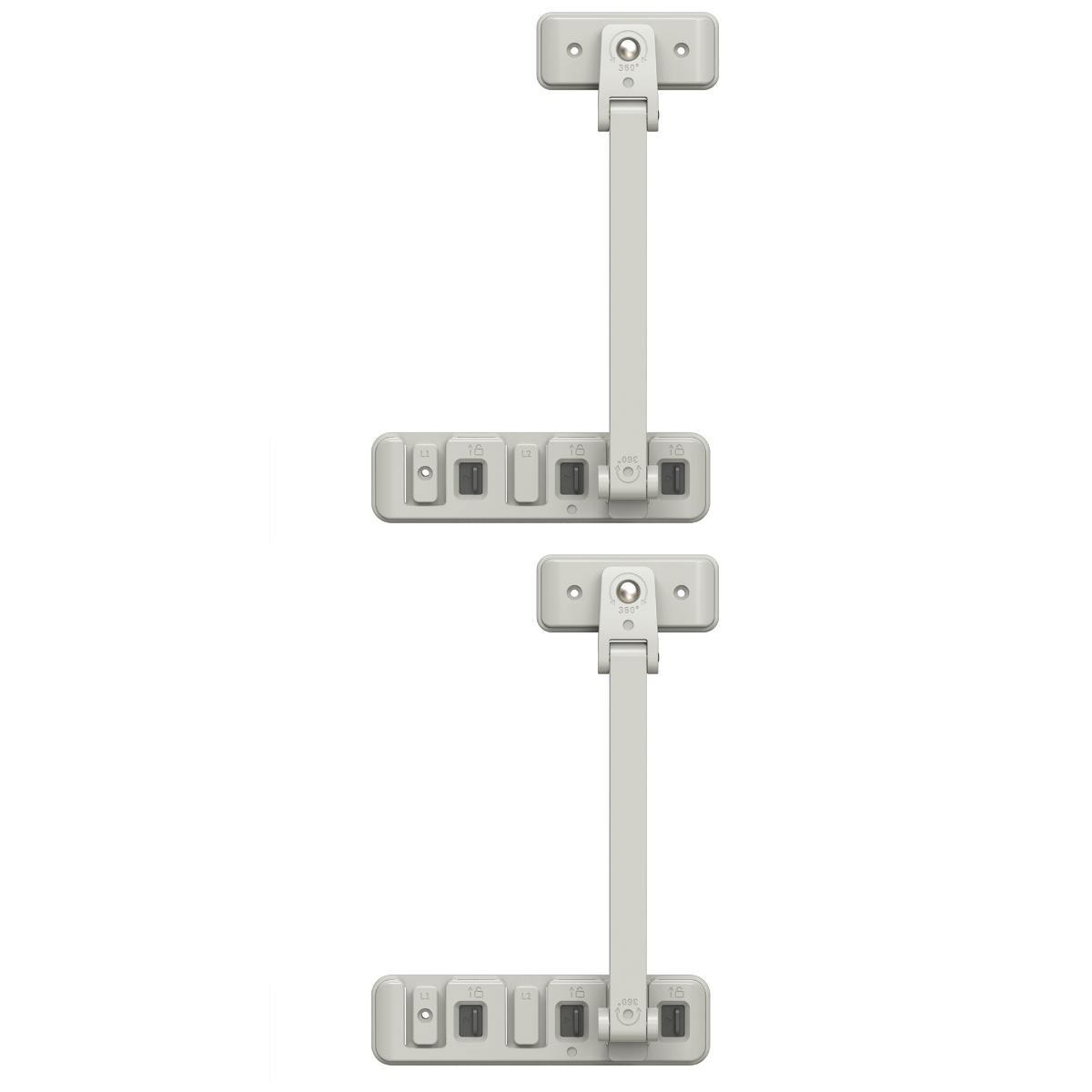 2 Count Window Security Lock Guards for Children Safety White See Abs ...