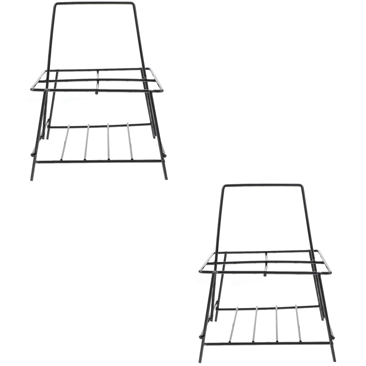 2 Count Wine Basket Bar Cart White Rack Water Bottles Beer Racks Liquor ...