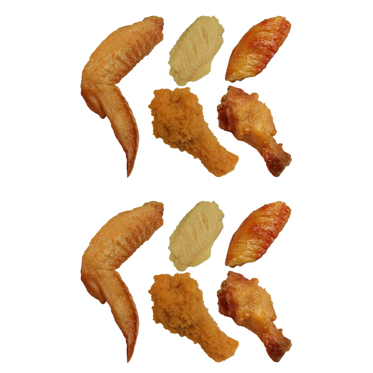 2 Count to Simulation Chicken Leg Wings Simulated Fake Food Model ...