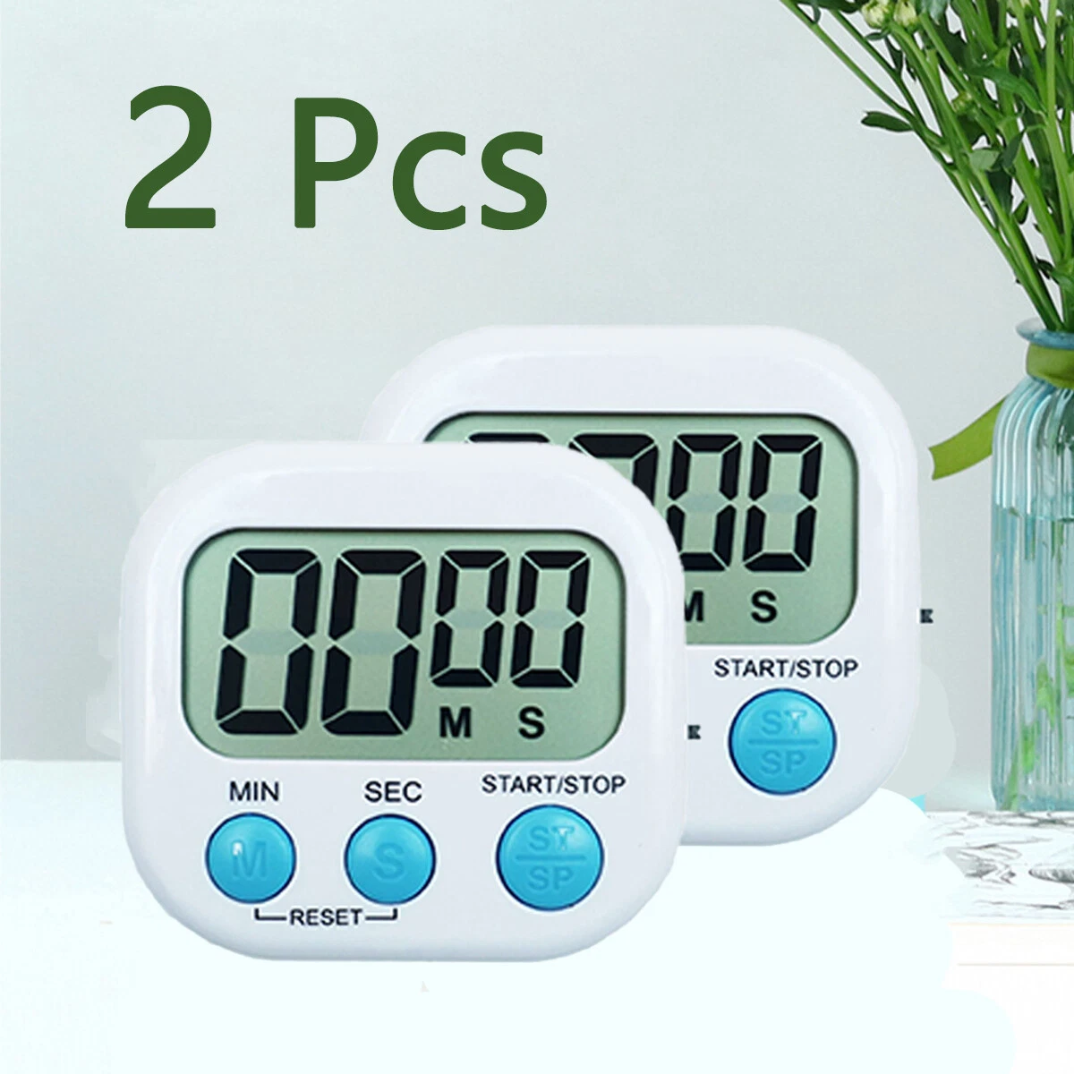 2 Countdown Boiling Soup Kitchen Timer Small Digital Kitchen Timer ...