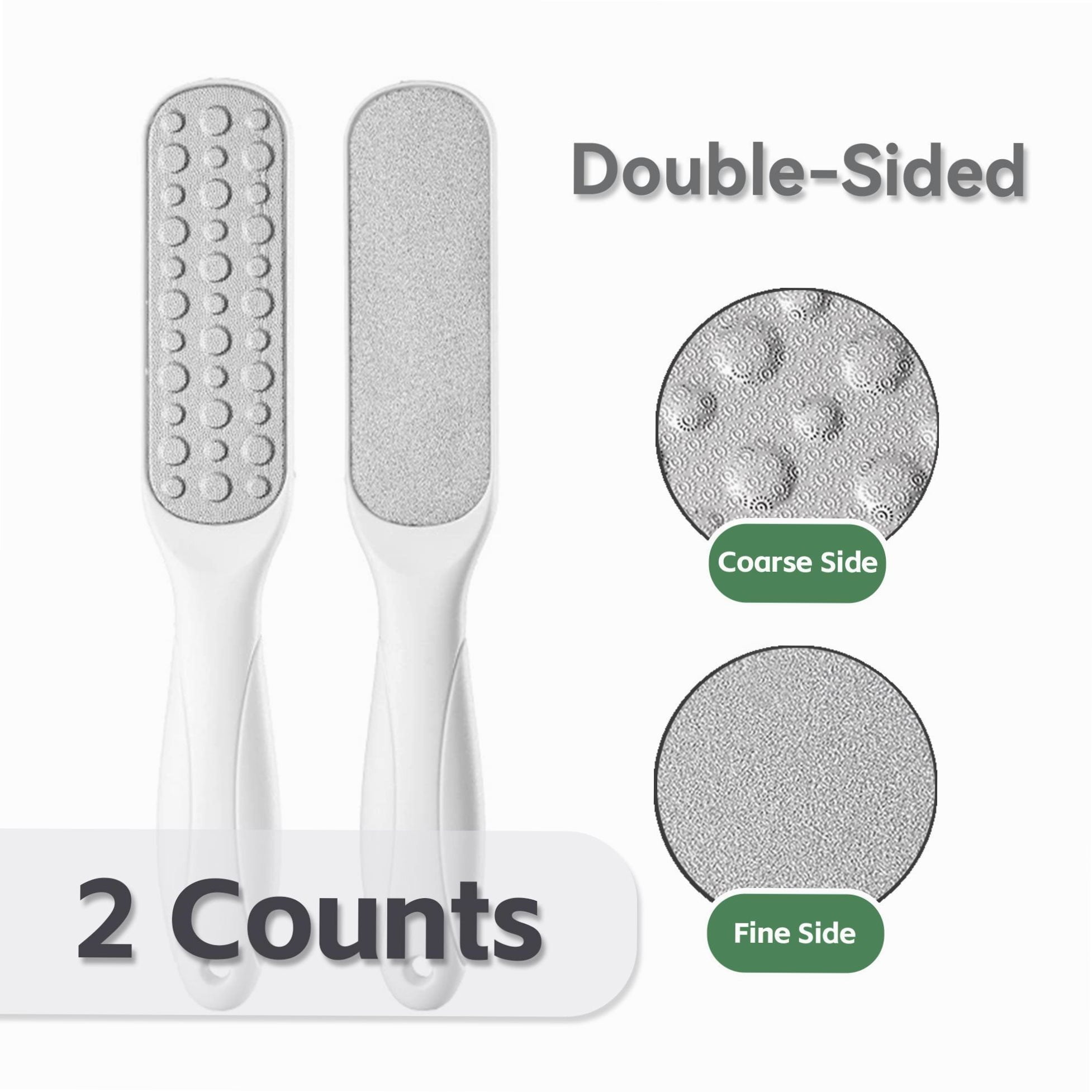 2 Counts Foot Files,Callus Remover,Double-Sided,Salon Immediately ...