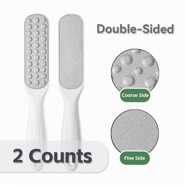 2 Counts Foot Files,Callus Remover,Double-Sided,Salon Immediately ...