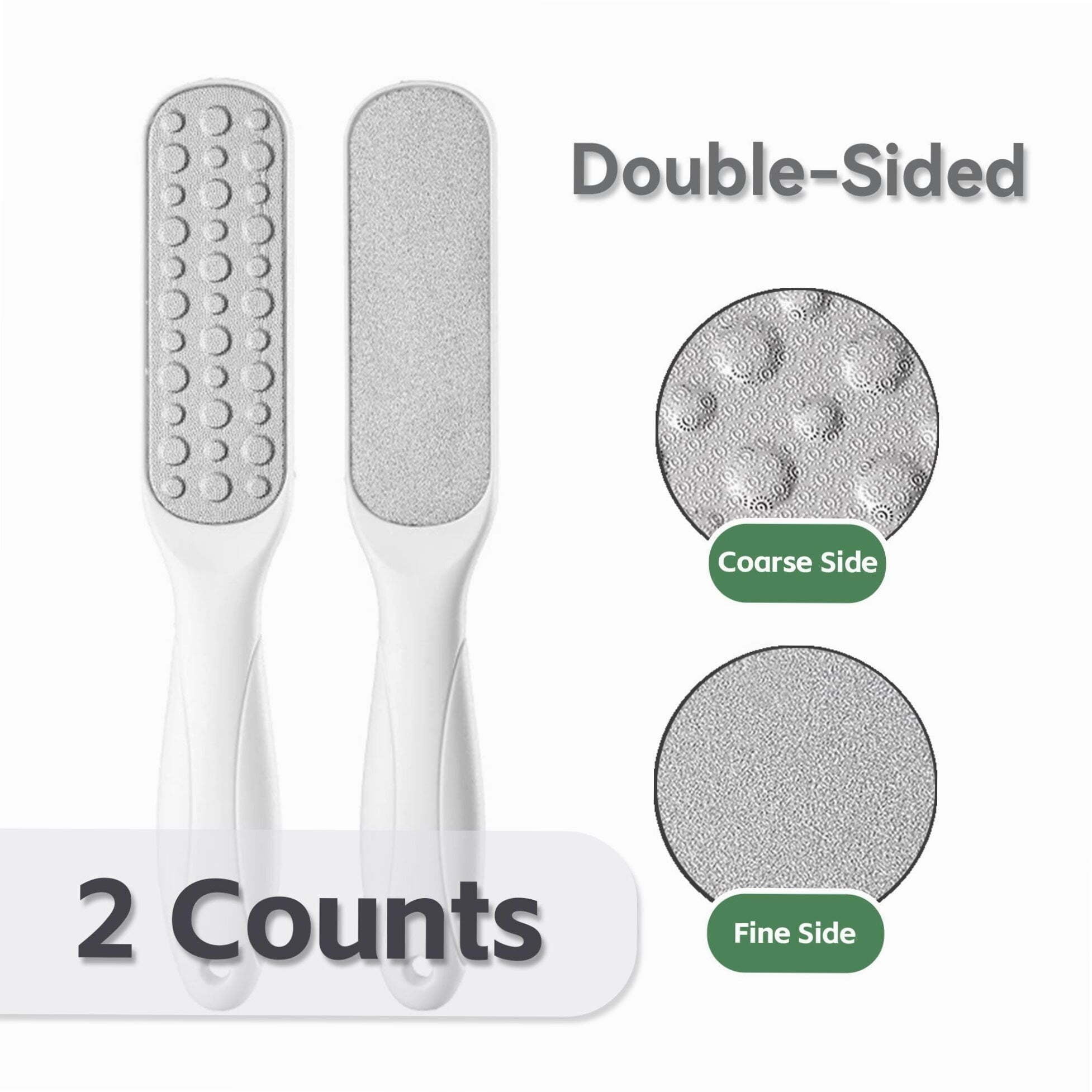 2 Counts Foot Files,Callus Remover,Double-Sided,Salon Immediately ...