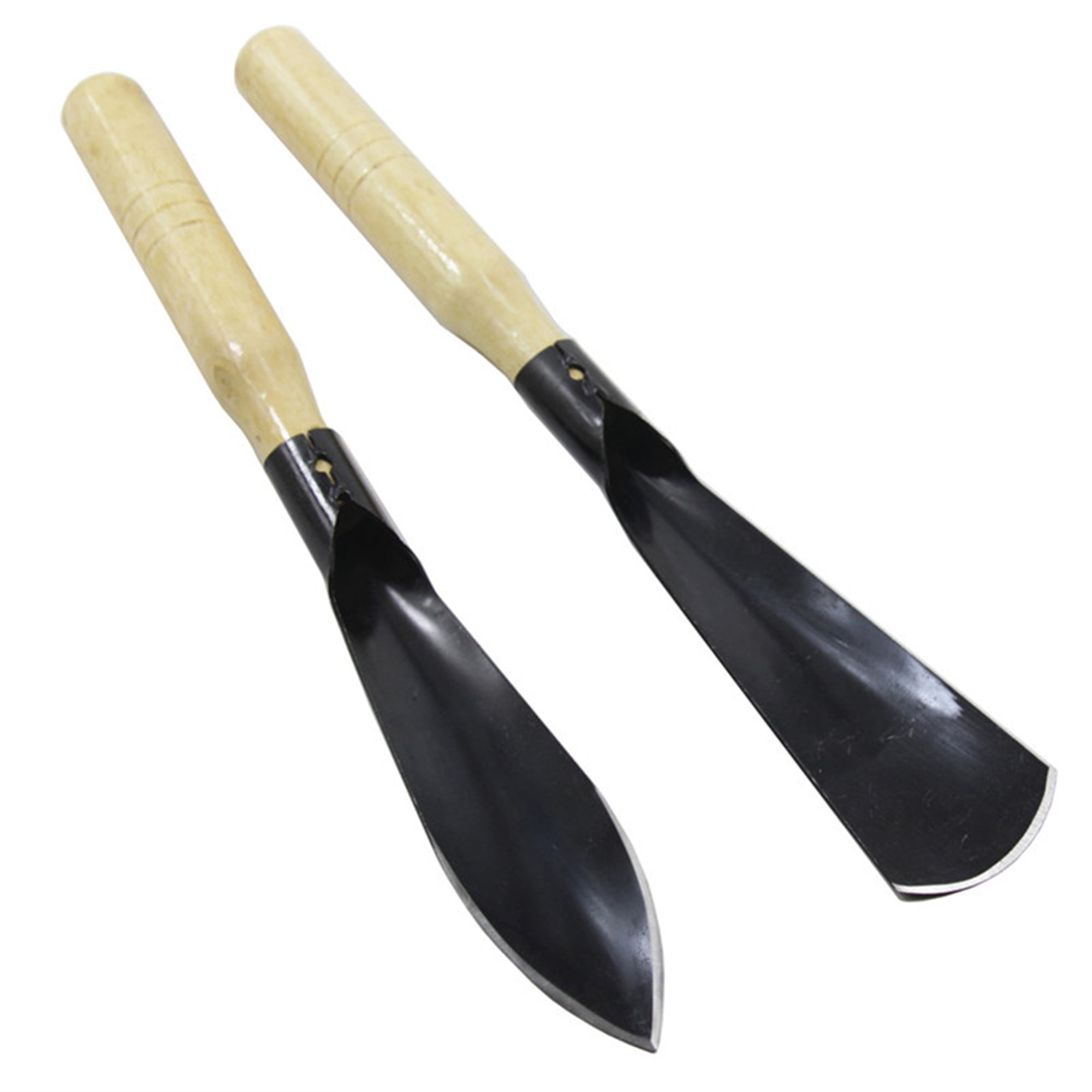2 Counts Garden Shovel Garden Pointed with Pointed Tip and Flat Tip ...