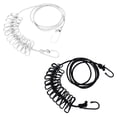 2 Counts Telescopic Elastic Travel Clothes Drying Line Windproof Indoor ...