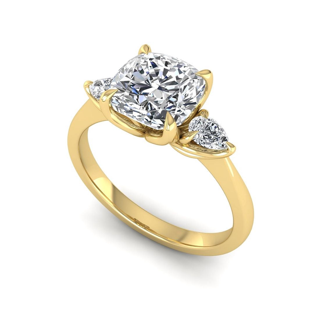 2 Ct Lab Grown Diamond Engagement Ring for Women, IGI Certified E Color ...
