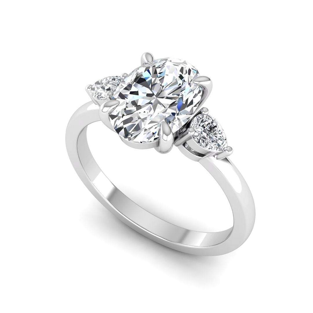 2 Ct Lab Grown Diamond Engagement Ring for Women, IGI Certified E Color ...