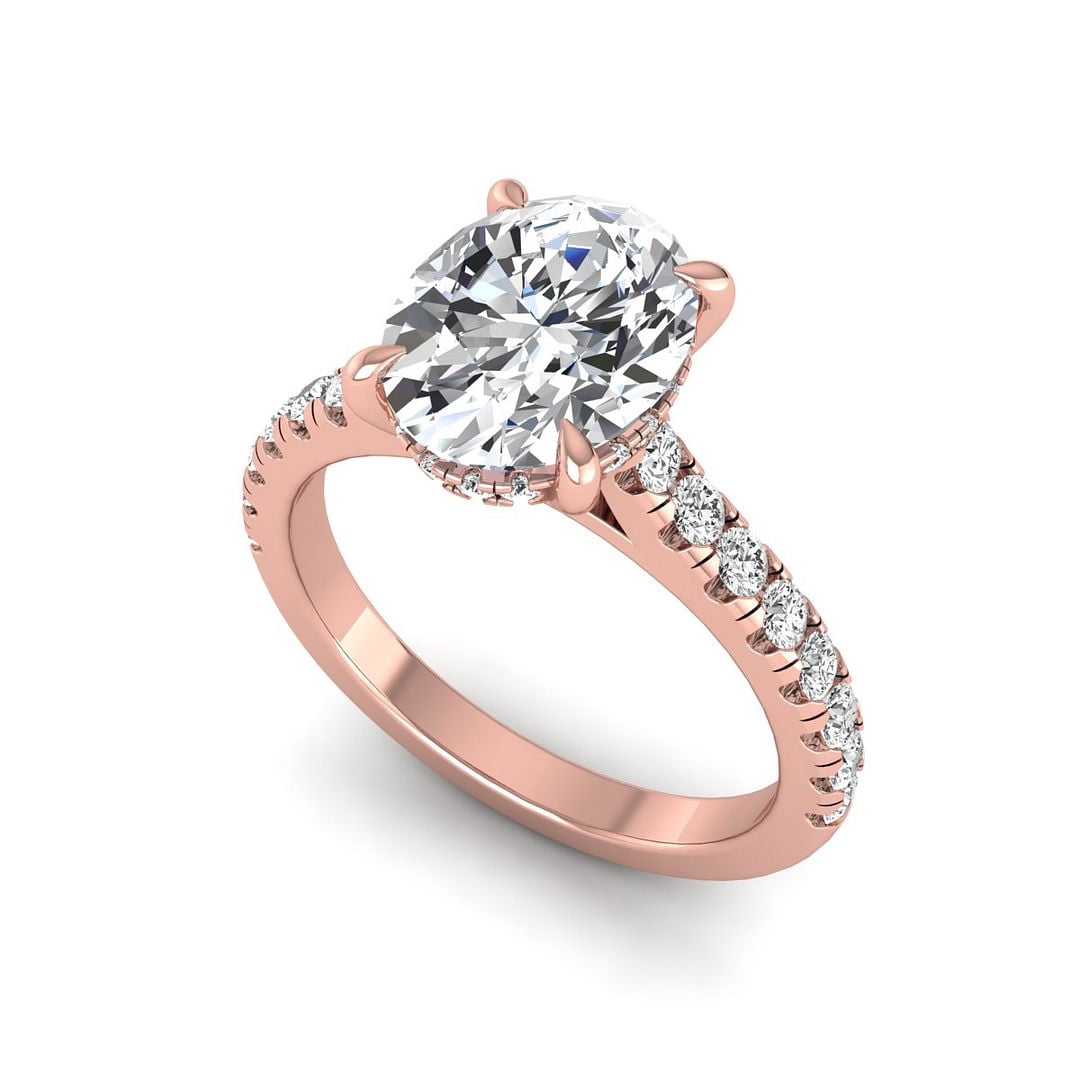 2 Ct Lab Grown Diamond Engagement Ring for Women, IGI Certified F Color ...