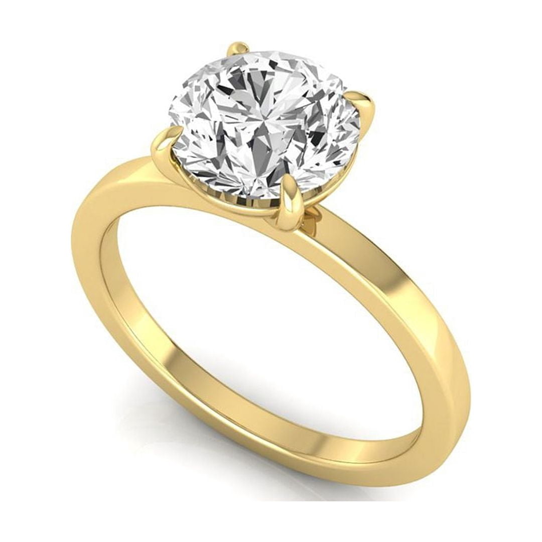 2 Ct Lab Grown Diamond Solitaire Engagement Ring for Women, IGI ...