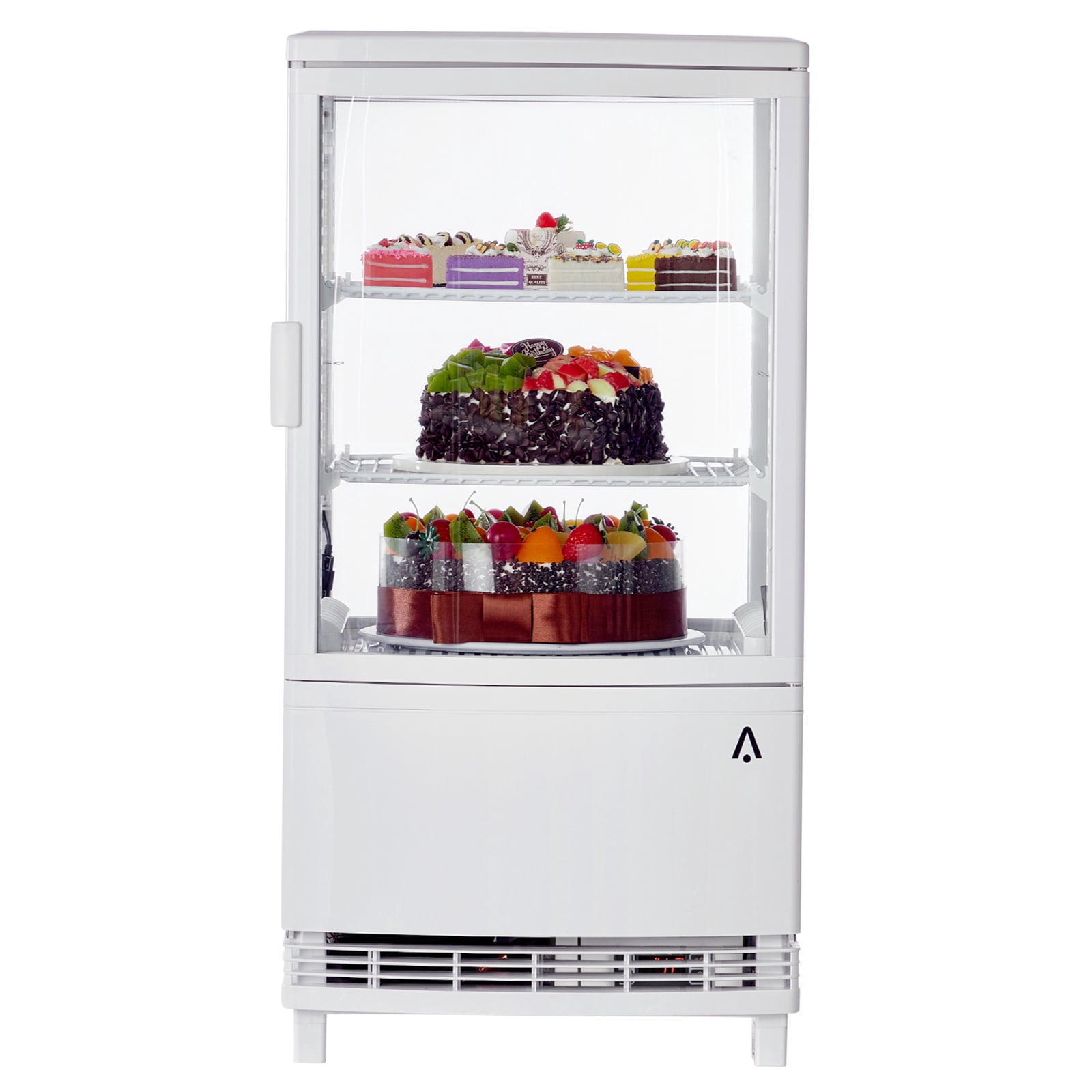 2 Cu.FT Countertop/Floor Refrigerator with LED Lighting, Adjustable ...