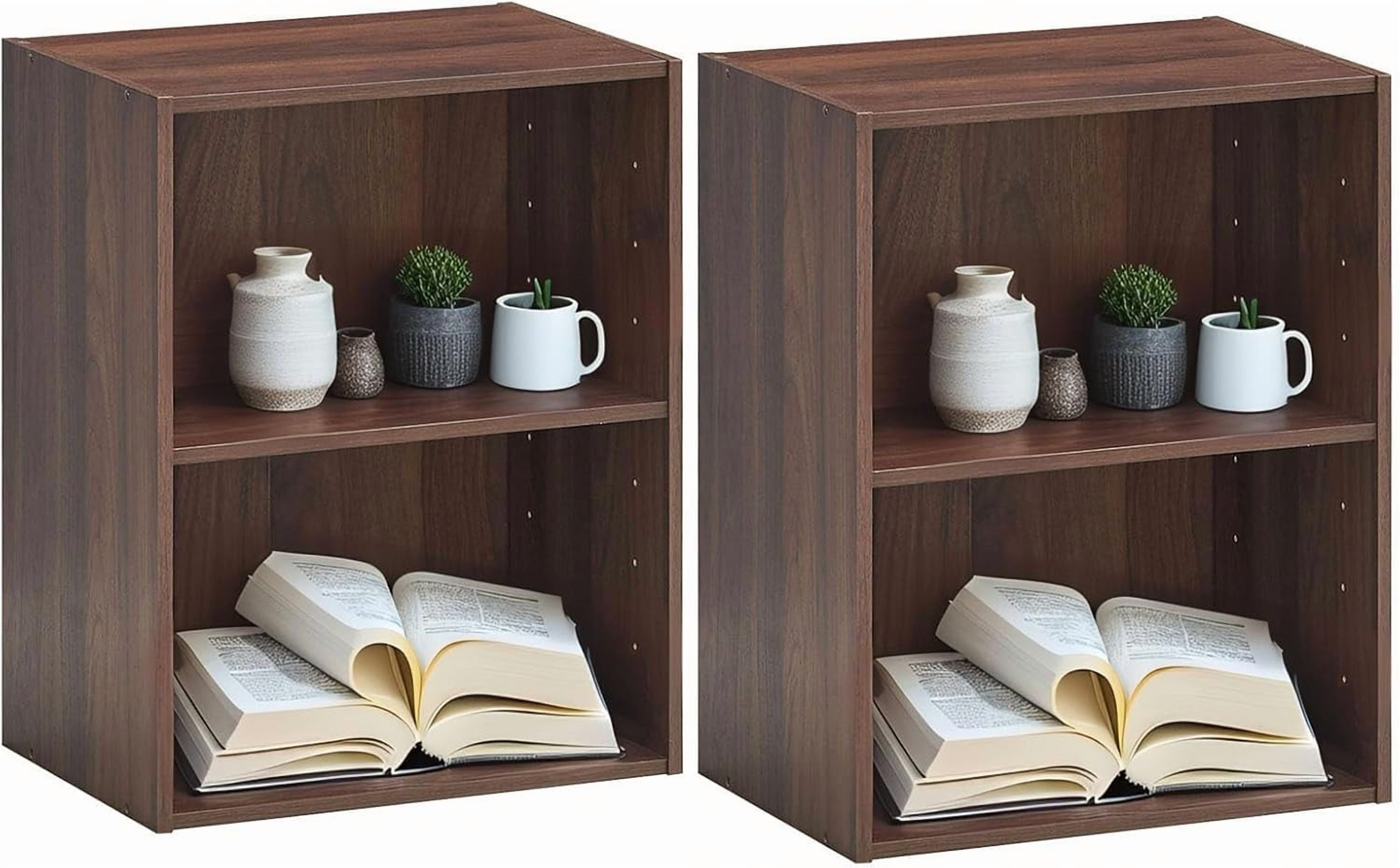2 Cube Storage Organizer, Open Storage Display Cabinet with Modular ...