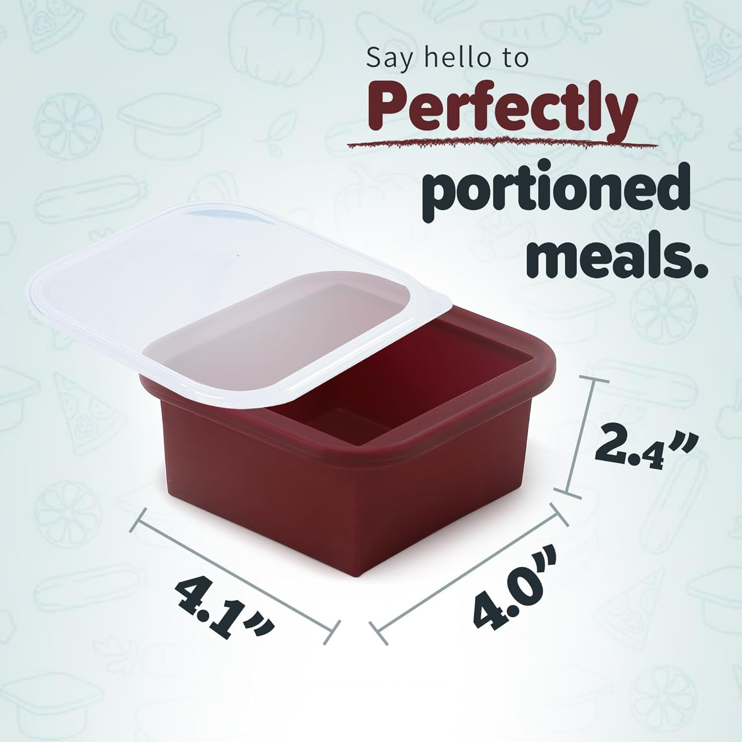 2-Cup Silicone Freezer Trays with Lids \u2013 Perfect for Meal Prep ...