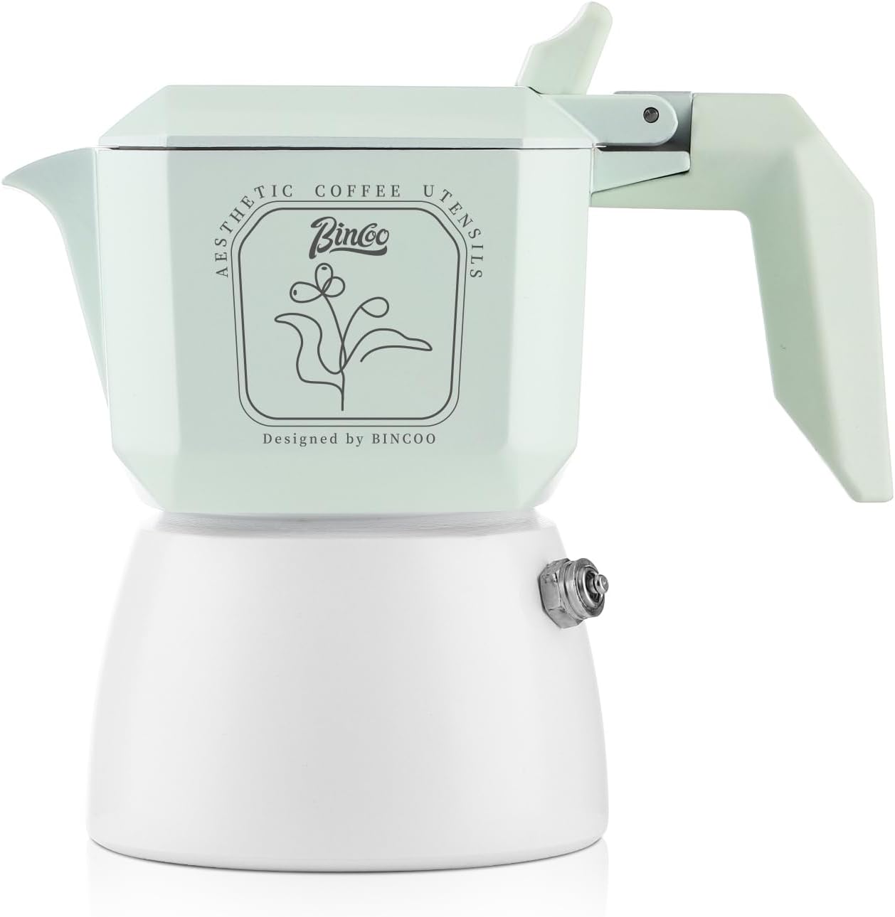 2 Cups 120ml Stovetop Espresso Maker, Moka Pot Italian Espresso Coffee ...