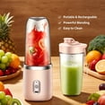 2 Cups of Electric Juicer, Blender, Mini Wireless Portable Home USB ...