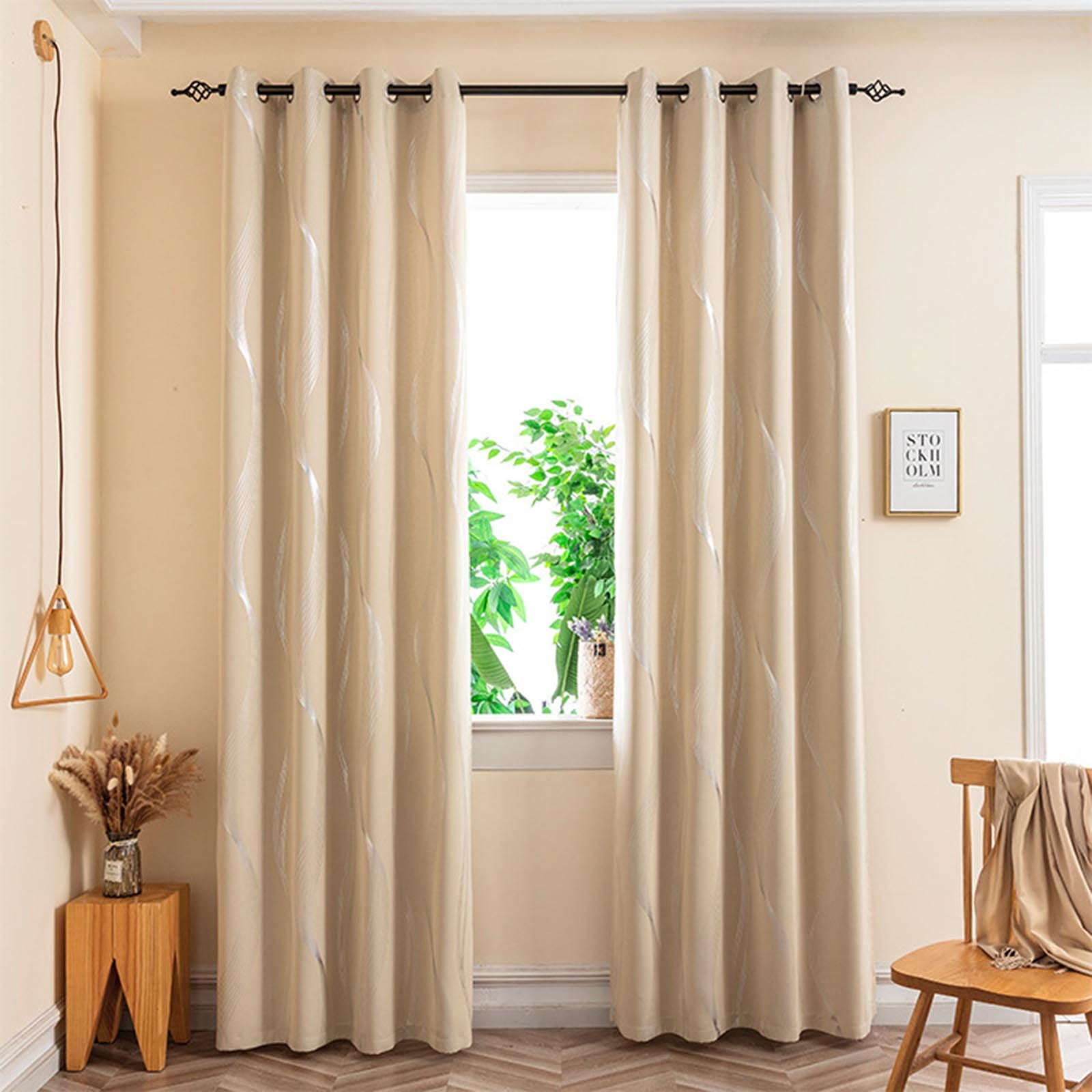 2*Curtain Clearance! 132Cm*243Cm Fabric Shower Curtain Water Proof ...