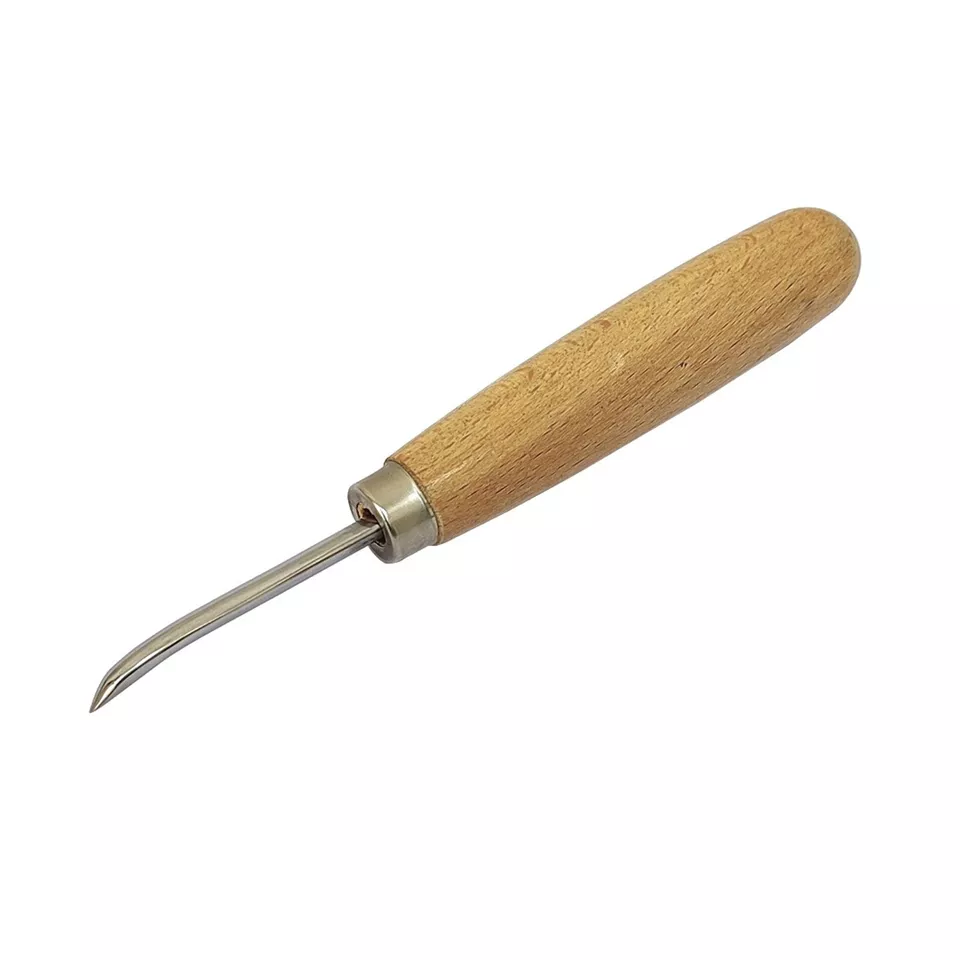 2" Curved Burnisher with Wooden Handle - Stone Setting Tool - Walmart.com