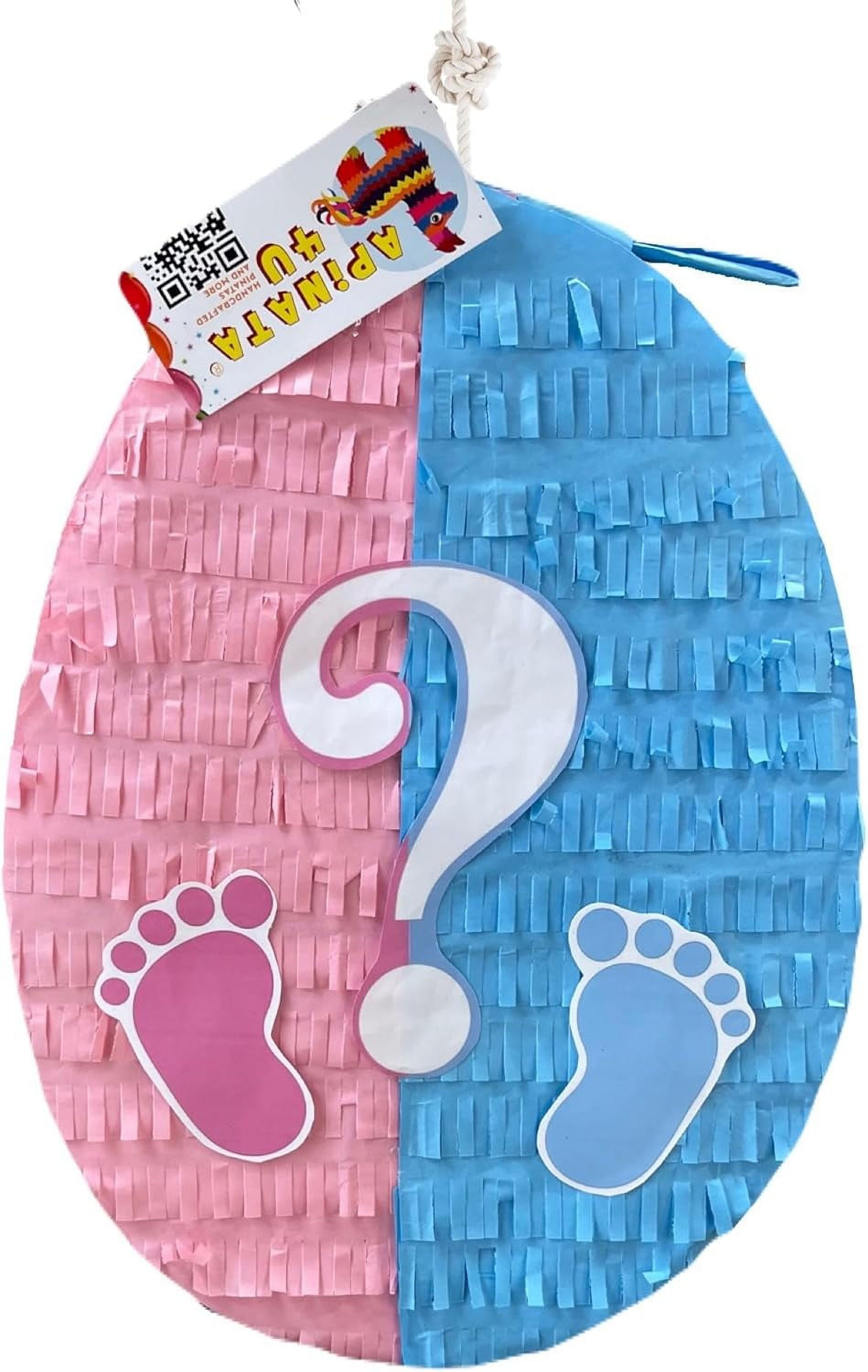 2-D Easter Egg Gender Reveal Pinata with Footprints - Walmart.com