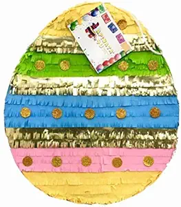 2- D Easter Egg Pinata with Gold Glitter Accents Easter Theme Party ...