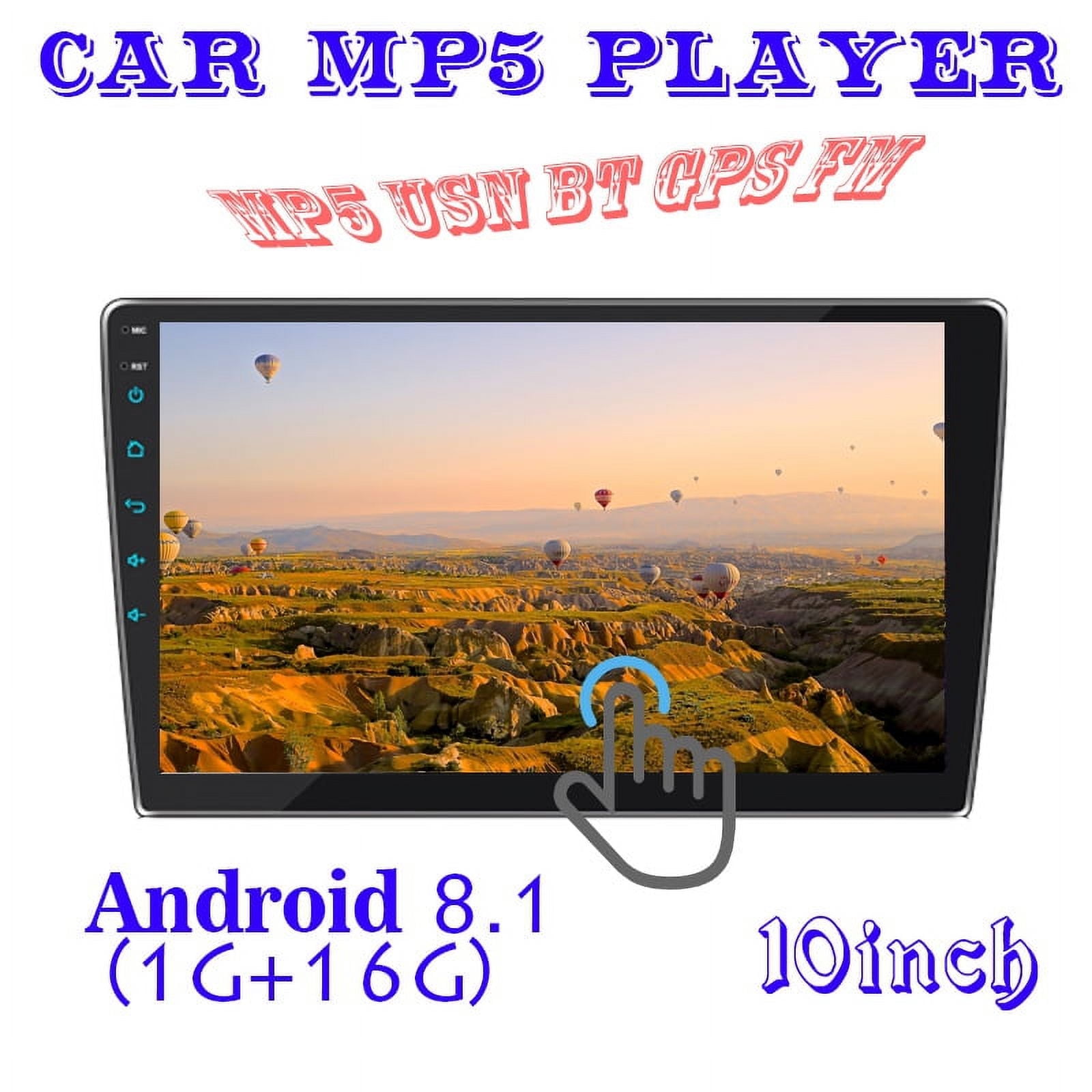 2 DIN Android 8.1 Car Radio 10inch GPS Mirrorlink Touchscreen ...
